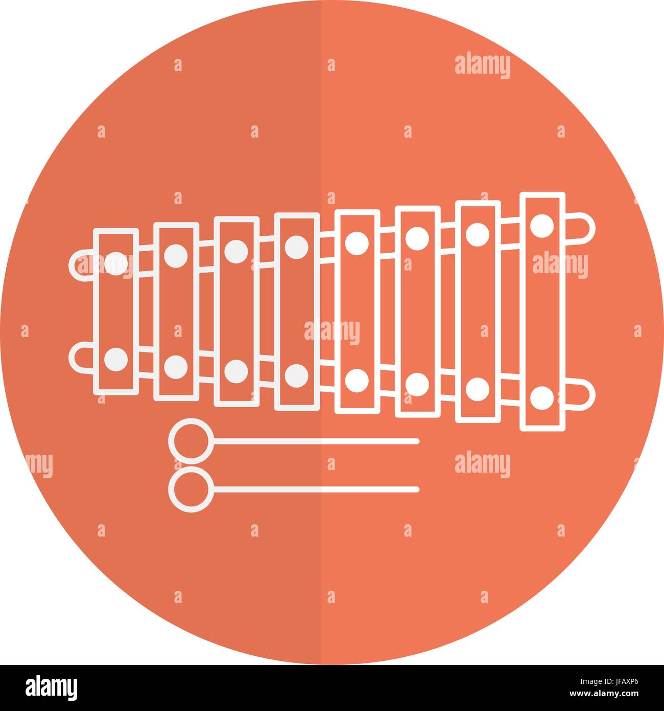 xylophone instrument musical icon vector illustration design Stock ...