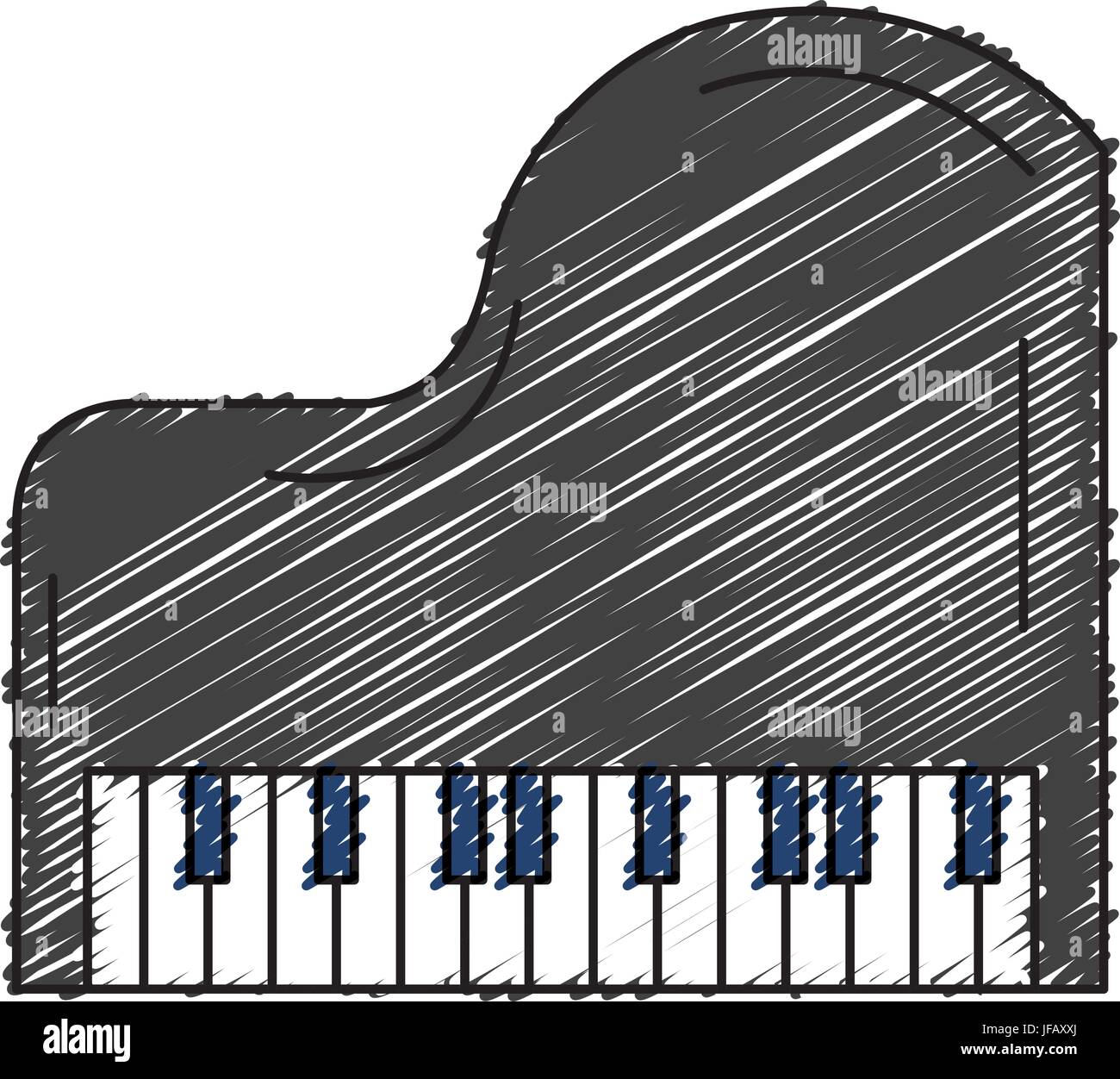 grand piano instrument musical vector illustration design Stock Vector ...