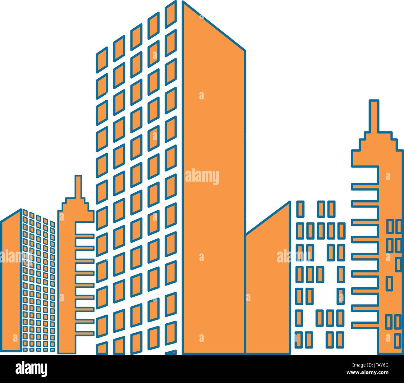 city buildings icon over white background vector illustration Stock ...