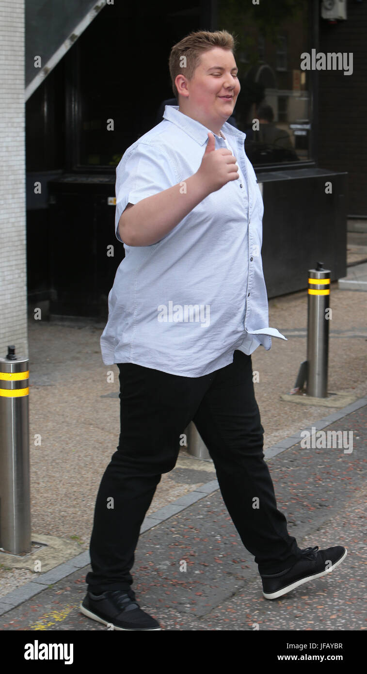 Celebrities at the ITV studios Featuring: Kyle Tomlinson Where: London ...