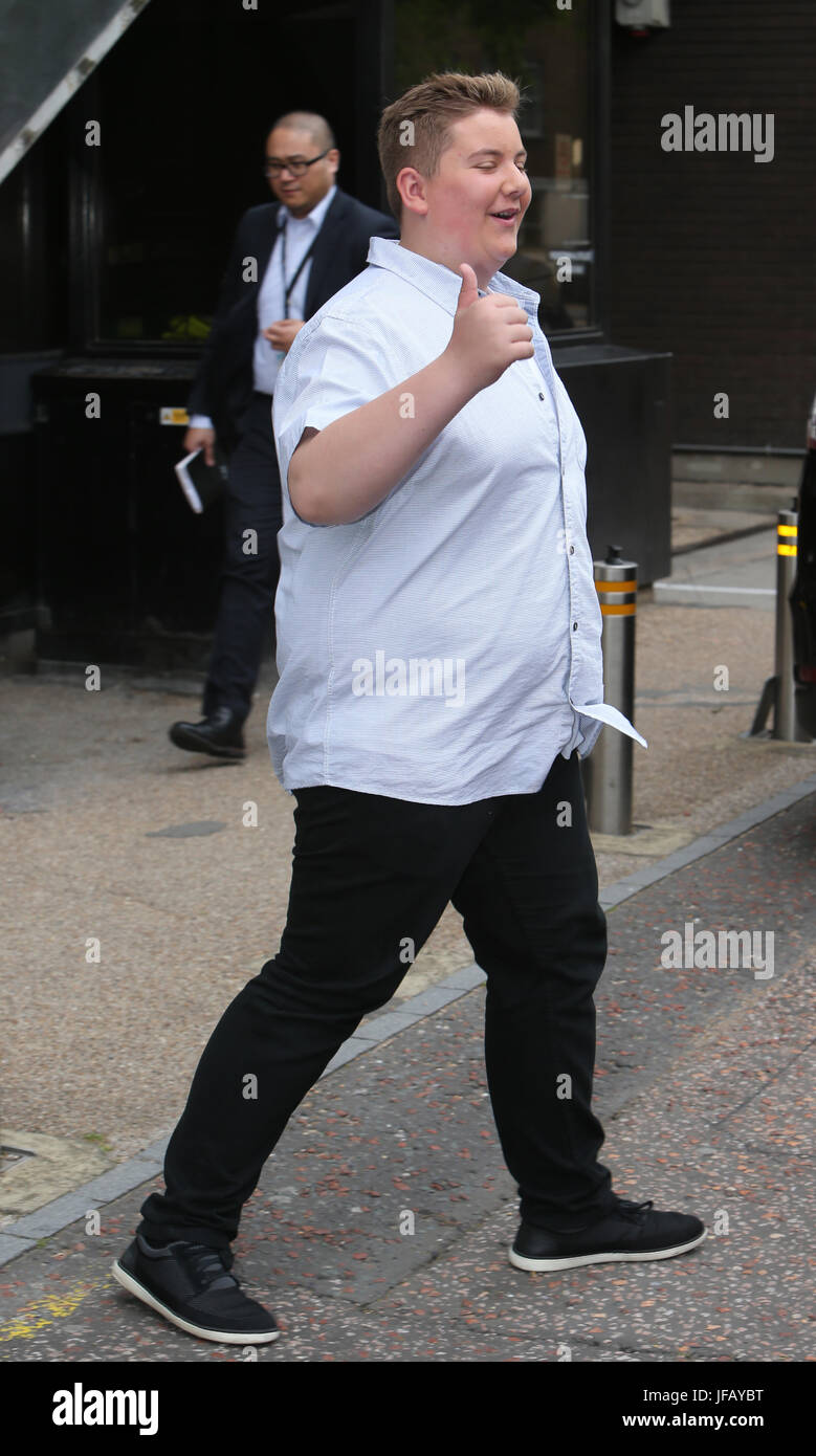 Celebrities at the ITV studios Featuring: Kyle Tomlinson Where: London ...