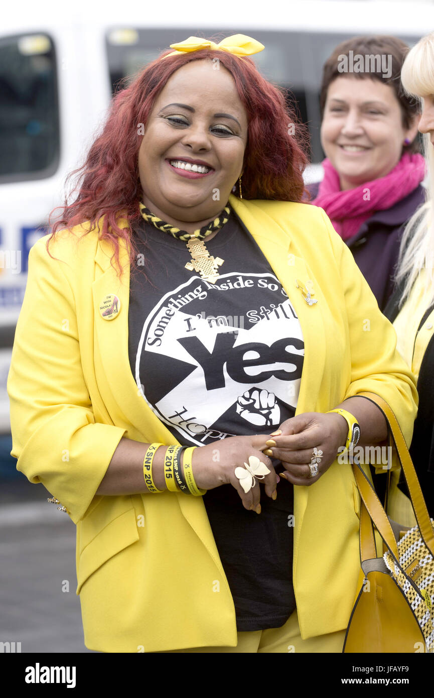 SNP Party attend their manifesto launch at Perth Concert hall in the ...