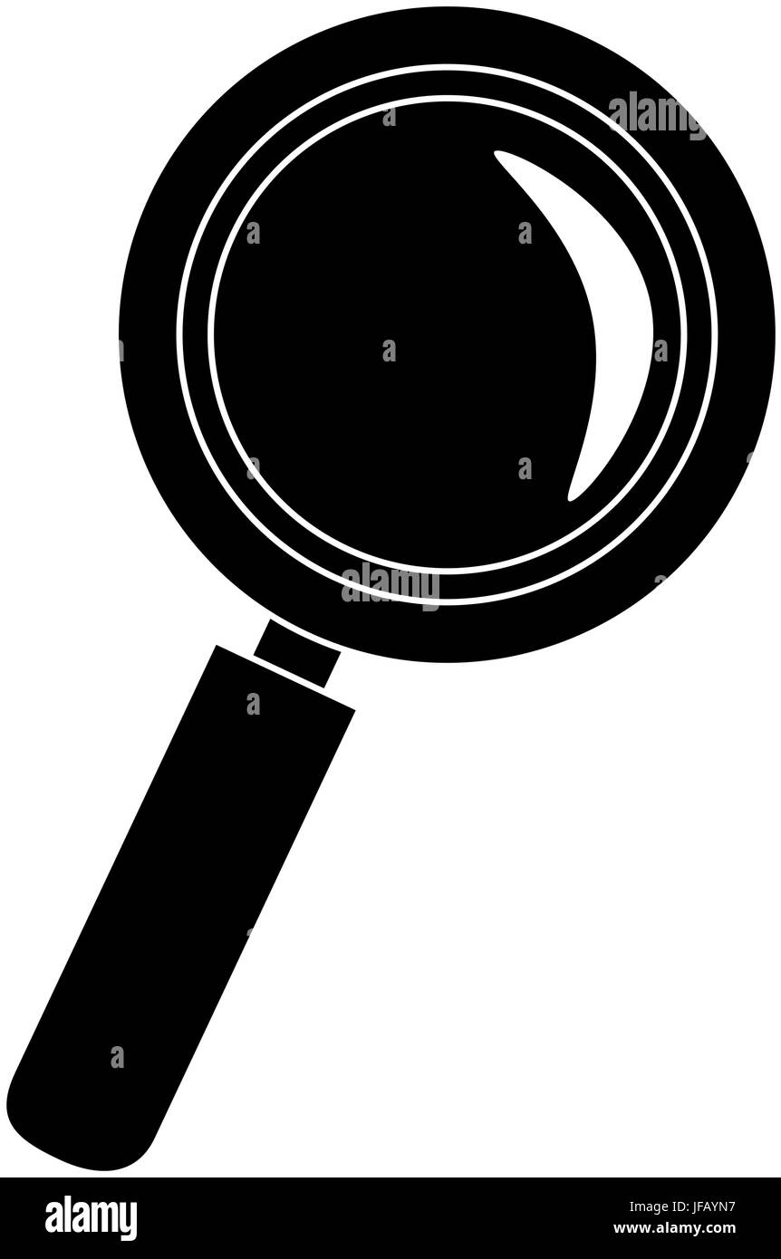 magnifying glass icon over white background vector illustration Stock ...