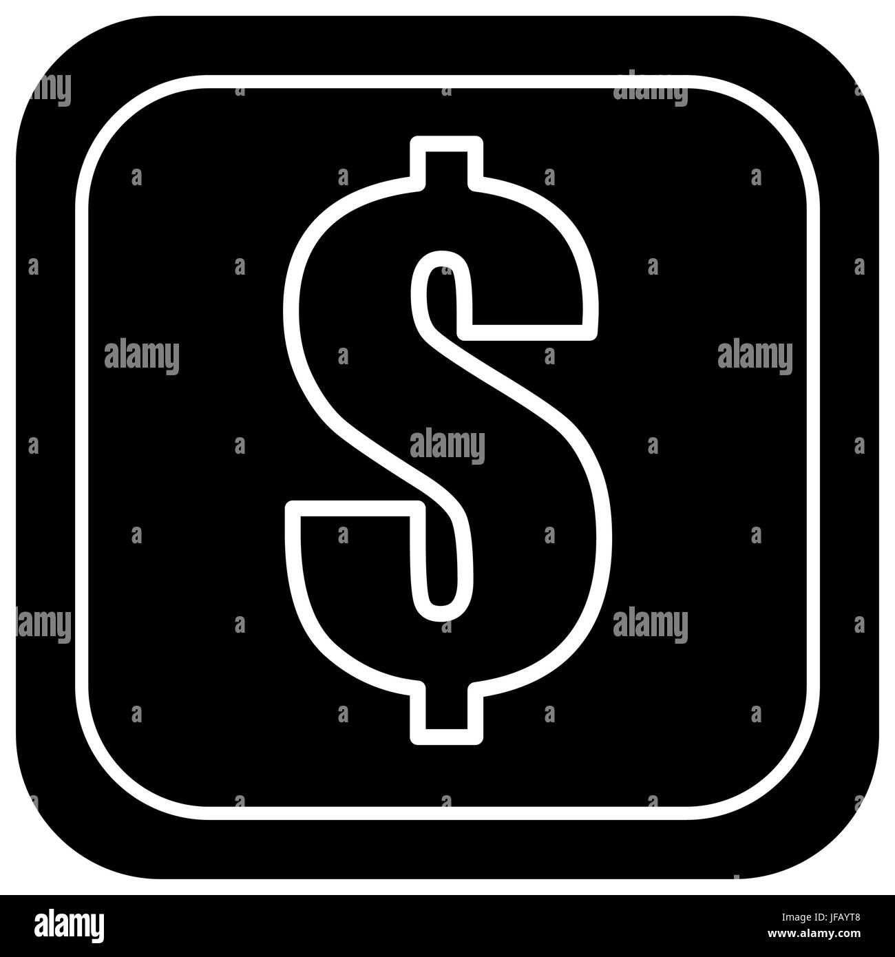 money sign icon over white background vector illustration Stock Vector ...