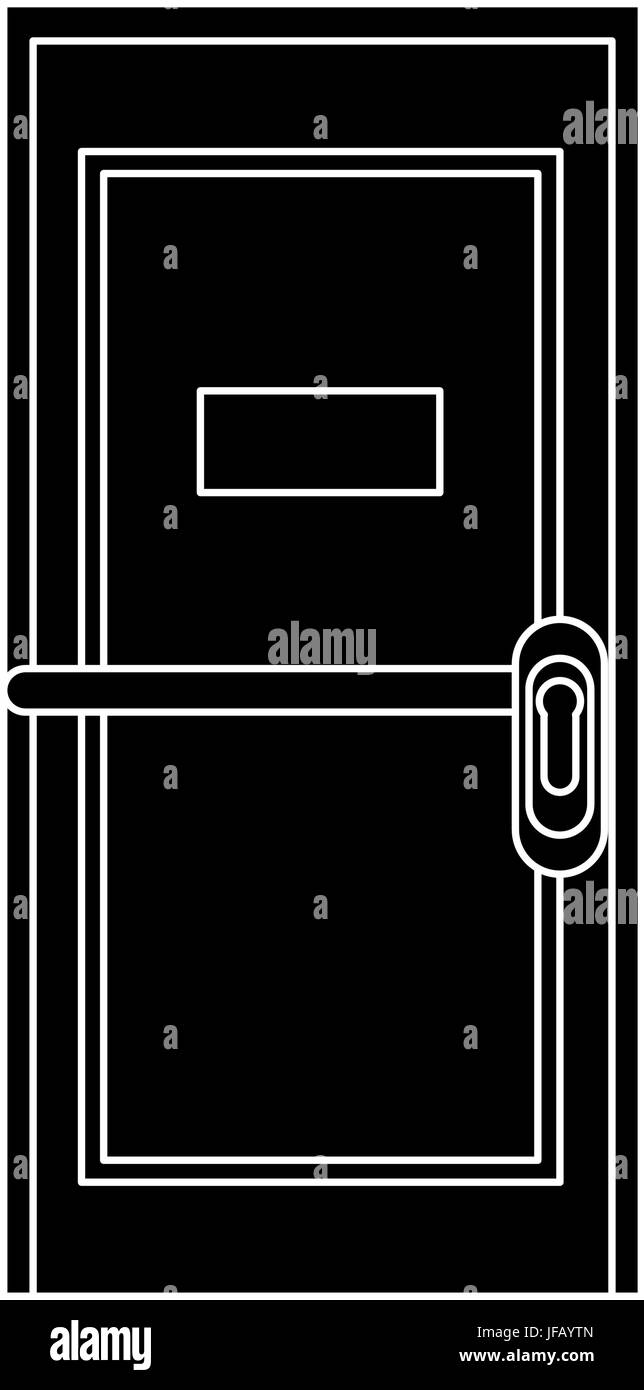 door icon over white background vector illustration Stock Vector Image ...