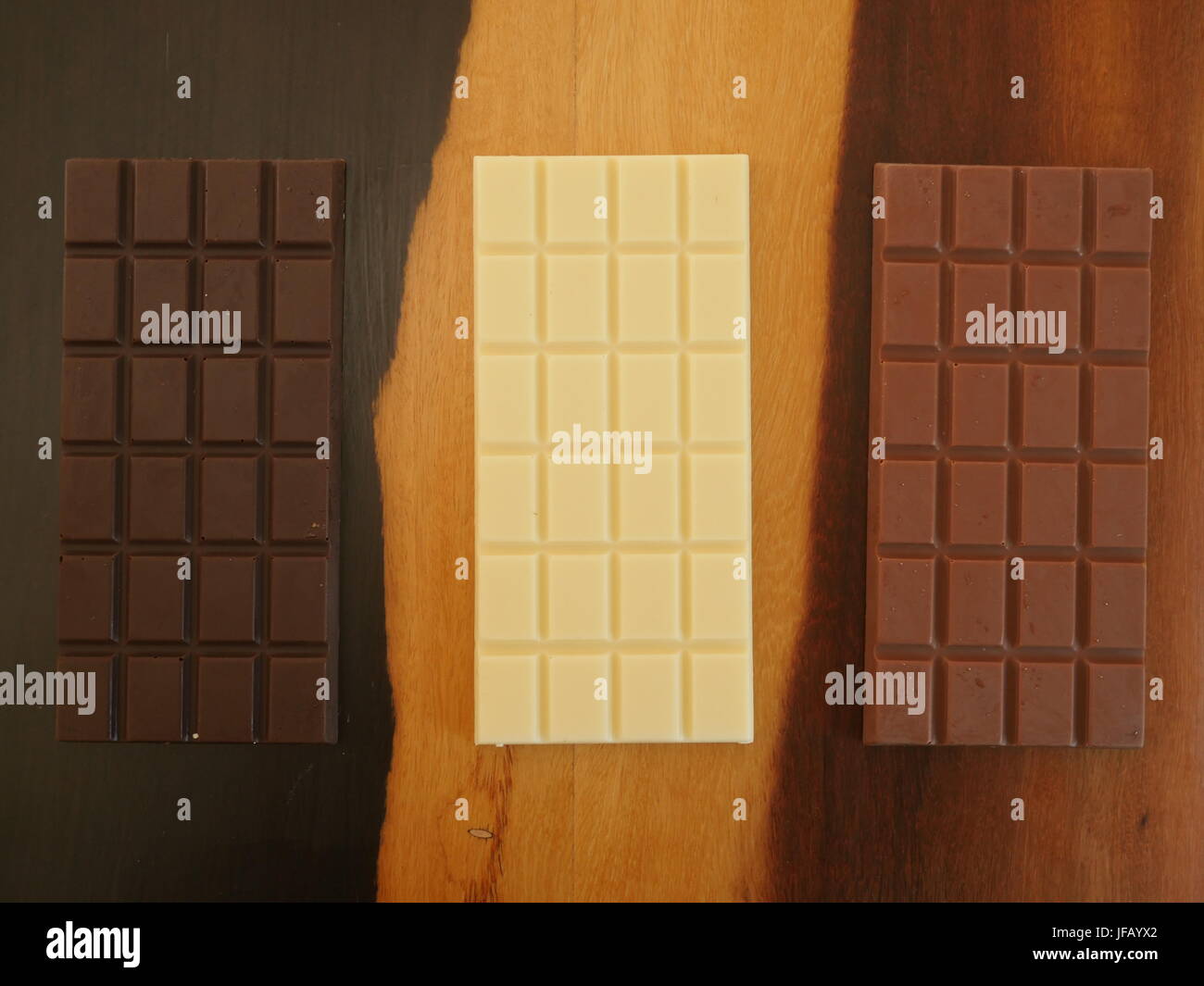 Three piece milk chocolate bar hi-res stock photography and images - Alamy