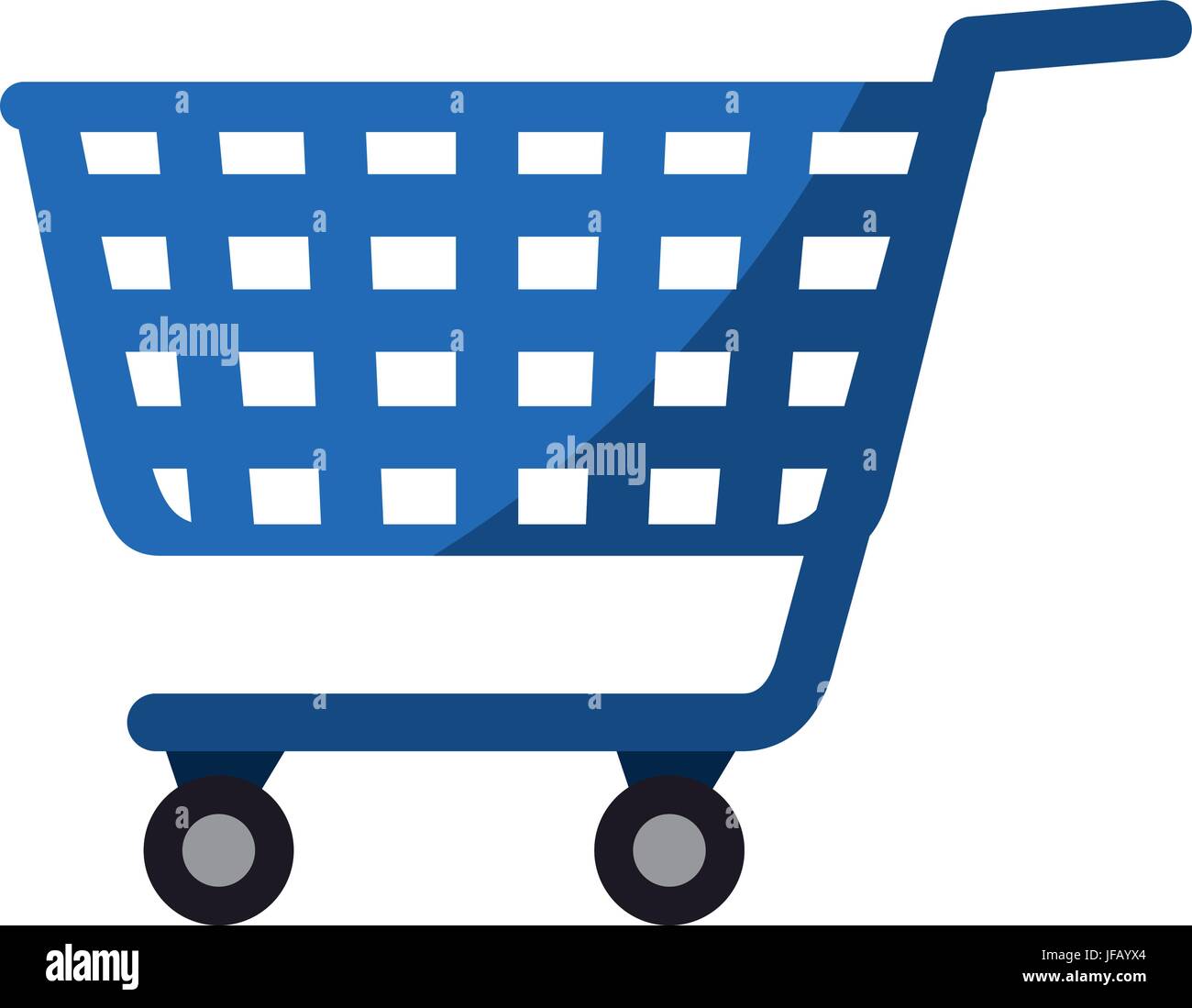 shopping cart icon over white background vector illustration Stock ...