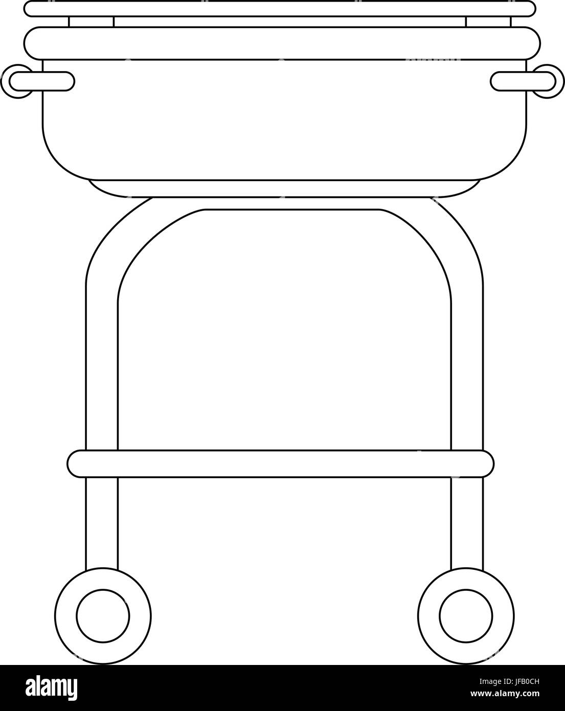 buffet tray icon over white background vector illustration Stock Vector ...