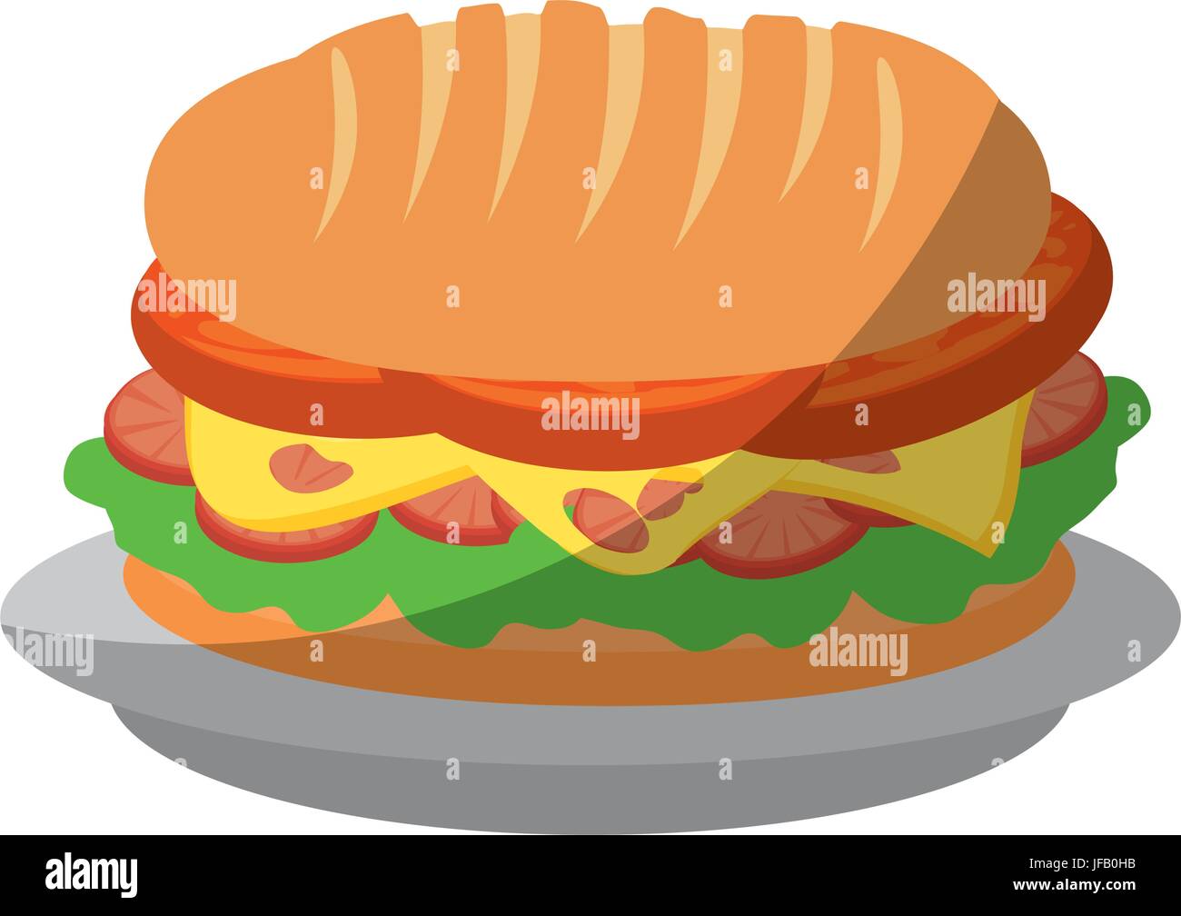 hamburger icon over white background colorful design vector ...