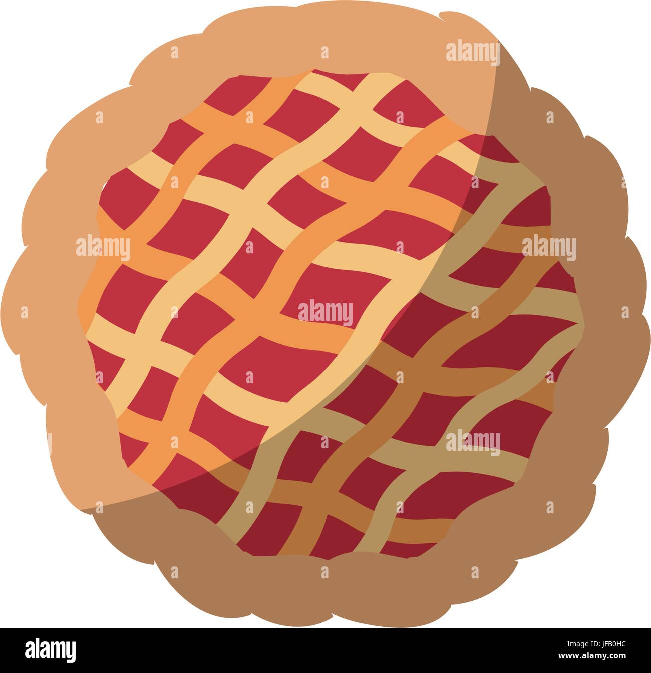 pie icon over white background vector illustration Stock Vector Image ...