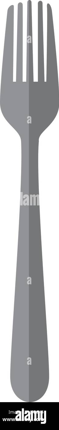 fork icon over white background vector illustration Stock Vector Image ...