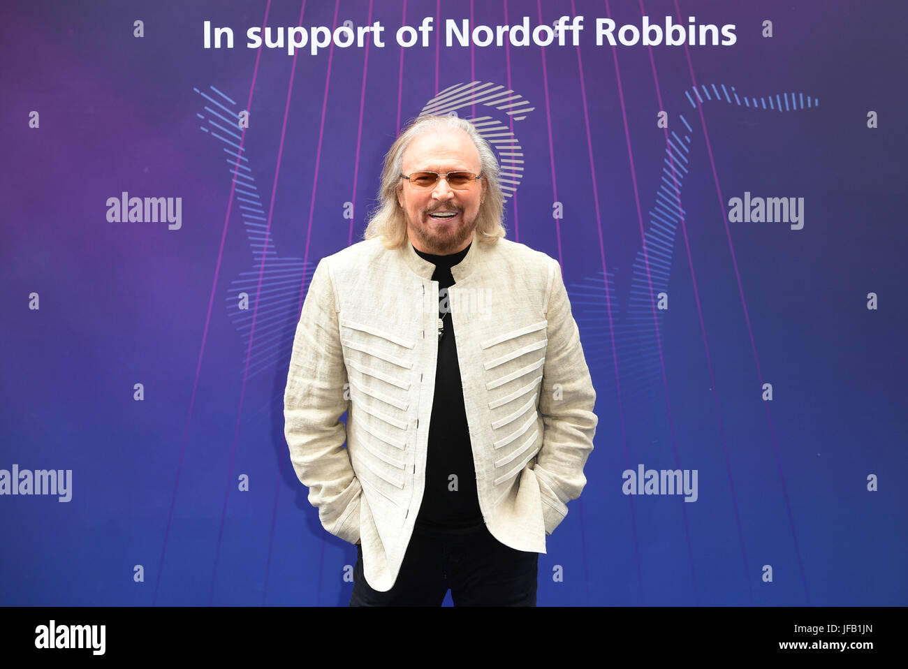 Barry Gibb attending the O2 Silver Clef Awards 2017, with the support of Nordoff Robbins, held ...