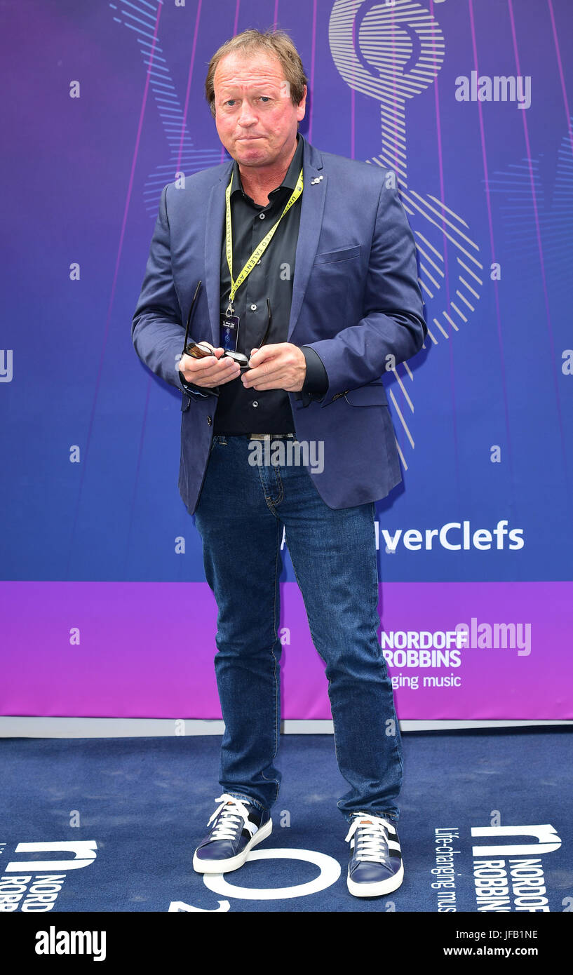 Mark King attending the O2 Silver Clef Awards 2017, with the support of ...