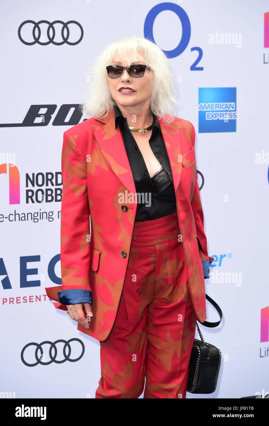 Debbie Harry attending the O2 Silver Clef Awards 2017, with the support of Nordoff Robbins, held ...