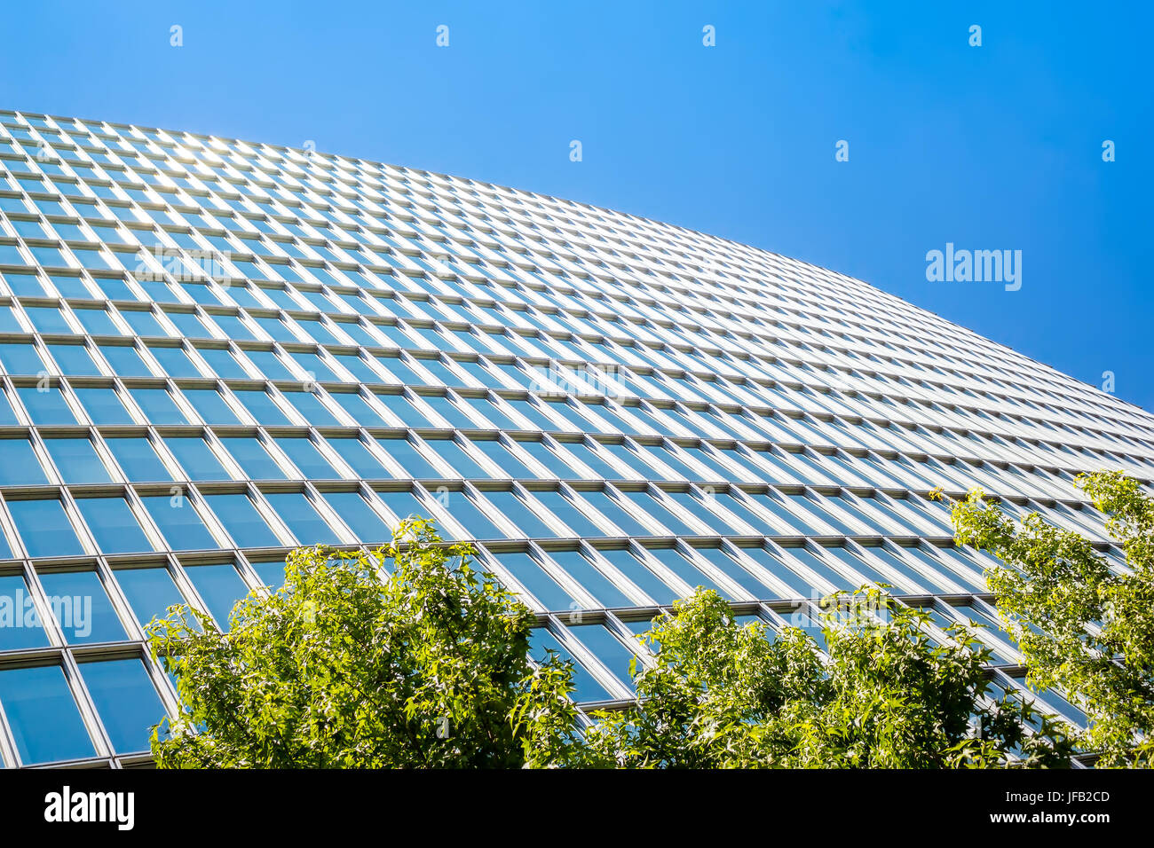 Perspective view of contemporary office building Stock Photo - Alamy