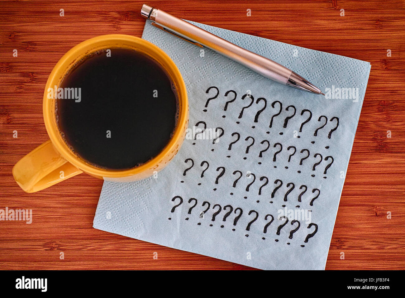 Coffee question mark hi-res stock photography and images - Alamy