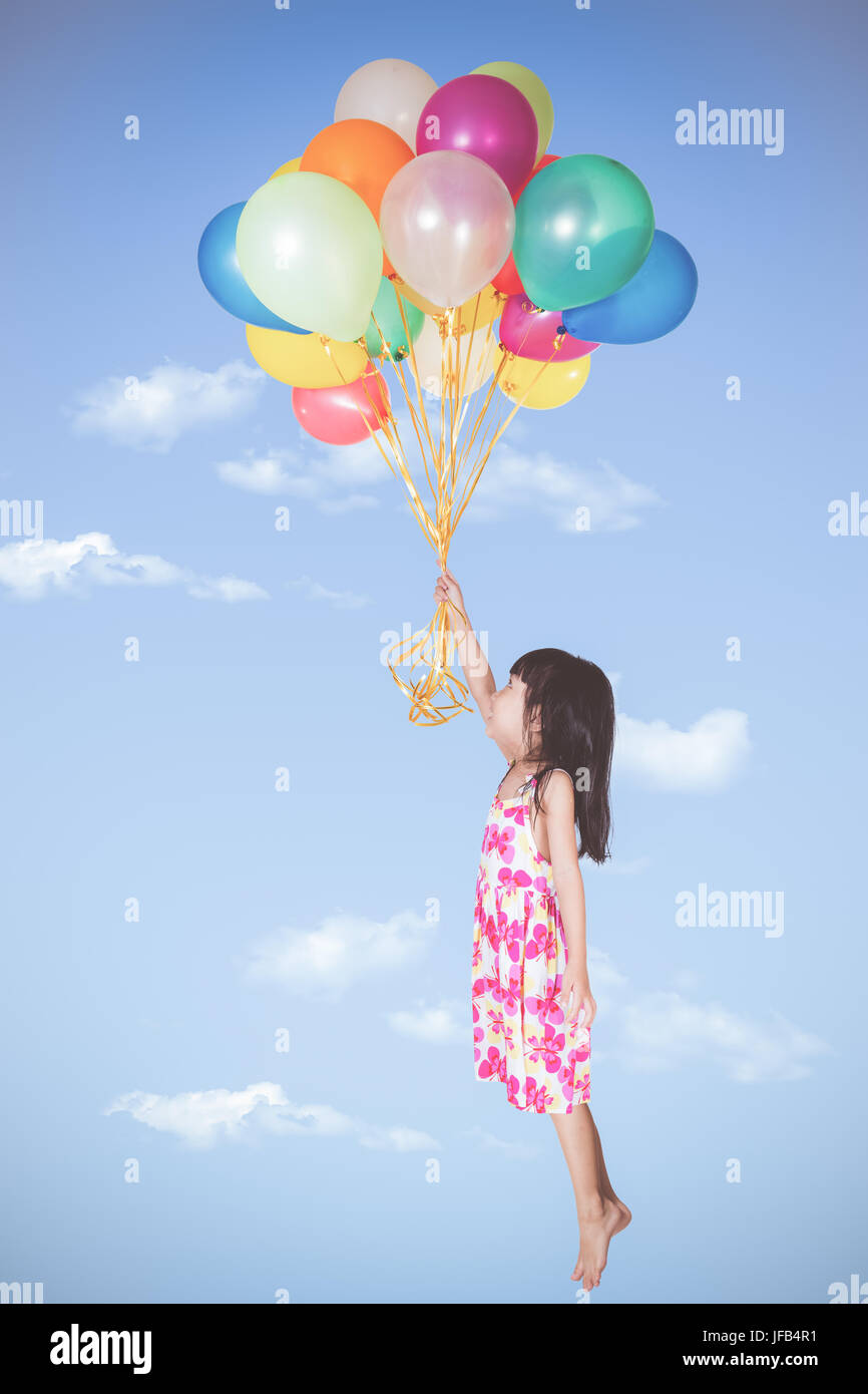Flying Little Girl