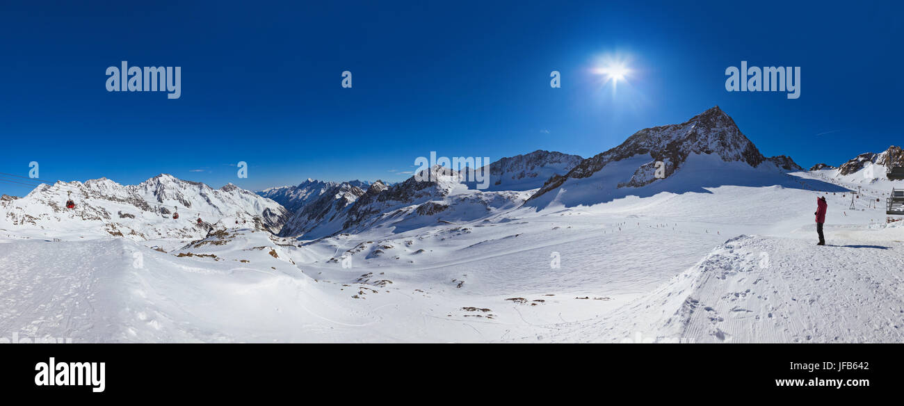 Mountains ski resort - Innsbruck Austria Stock Photo - Alamy