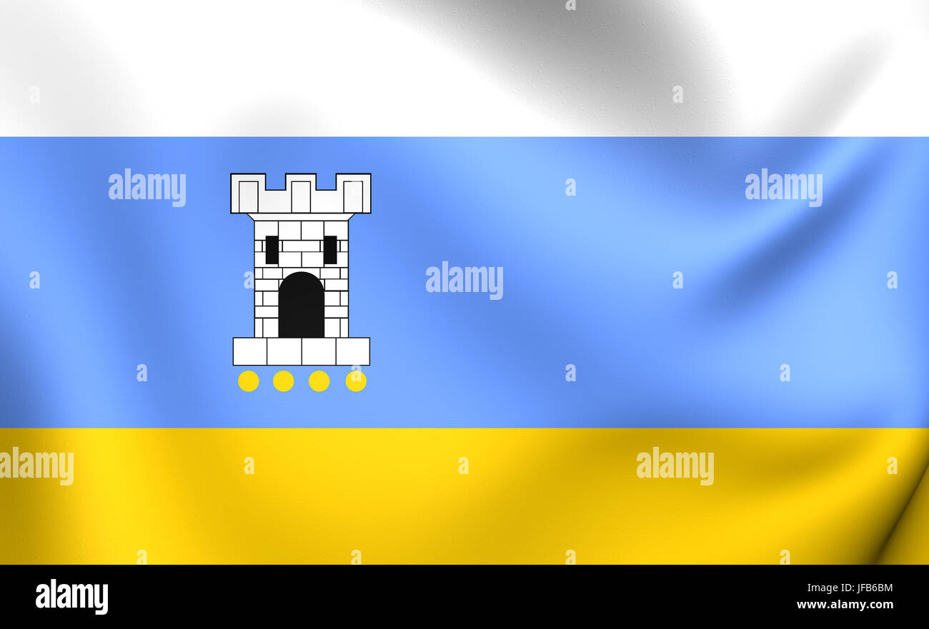 Flag of Pleszew City Stock Photo - Alamy