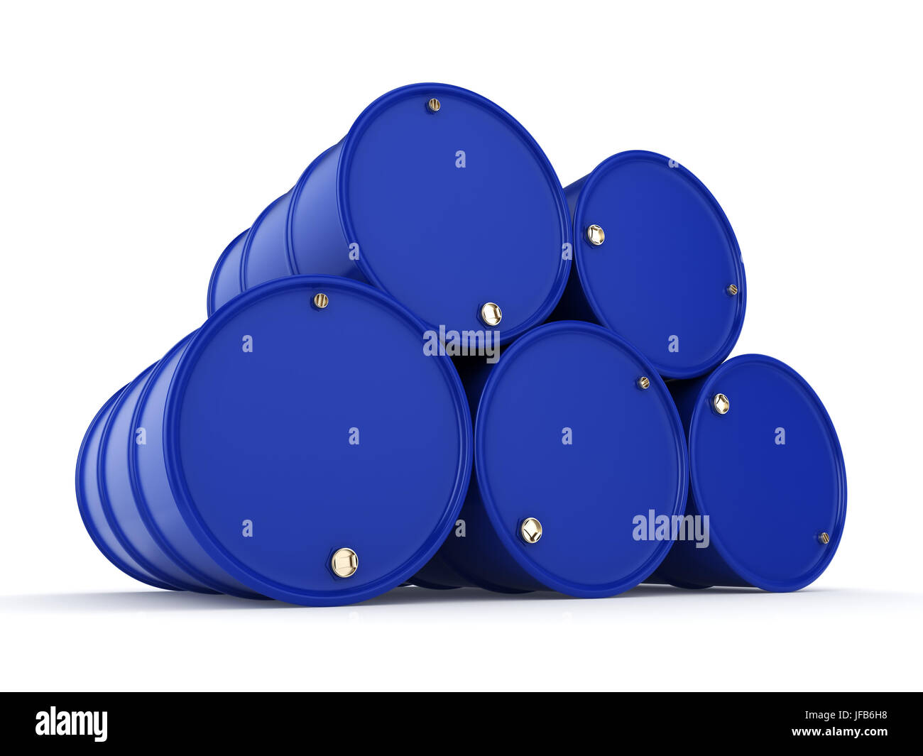 Blue barrels Cut Out Stock Images & Pictures - Alamy