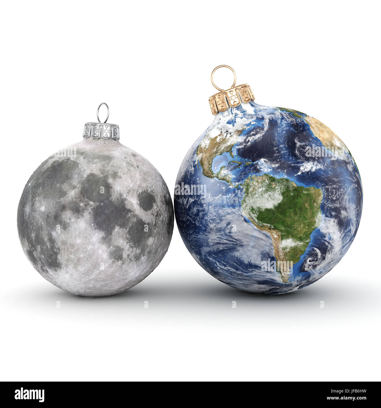 3d render christmas ball planet earth hi-res stock photography and ...