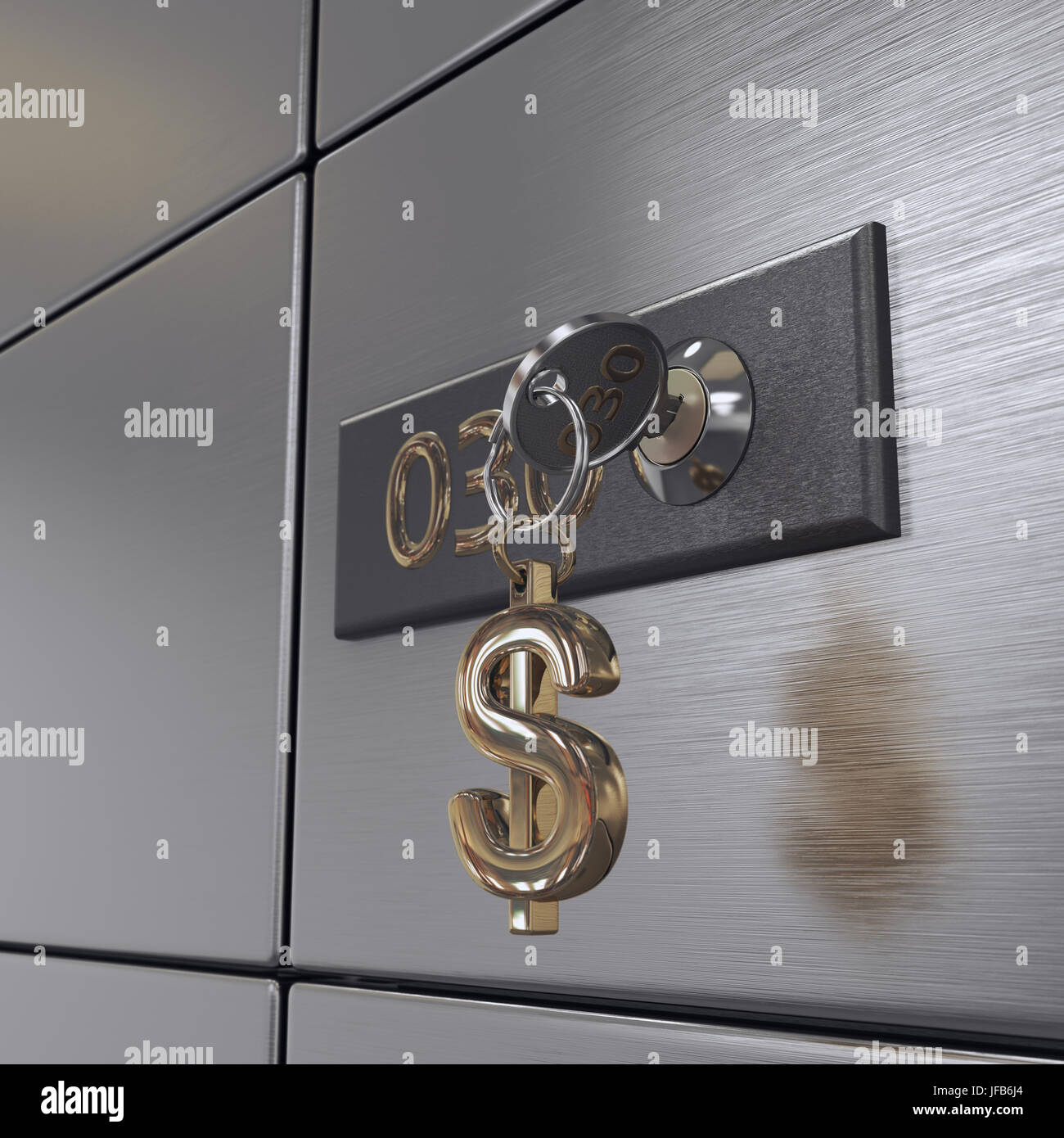 3D rendering safe deposit boxes Stock Photo - Alamy