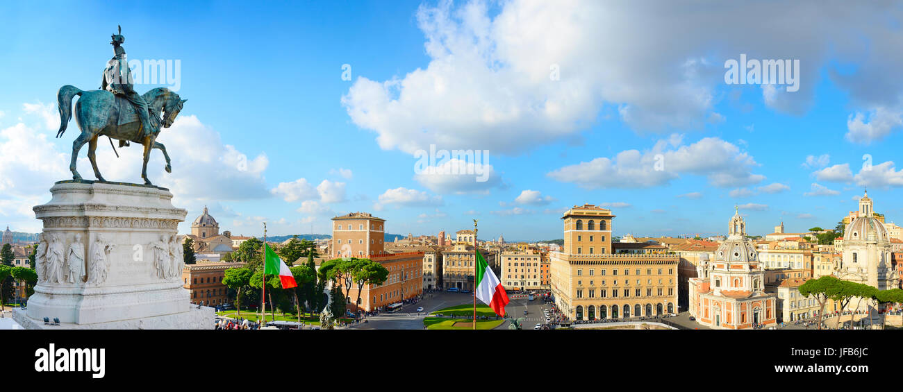Roma panorama, Italy Stock Photo - Alamy