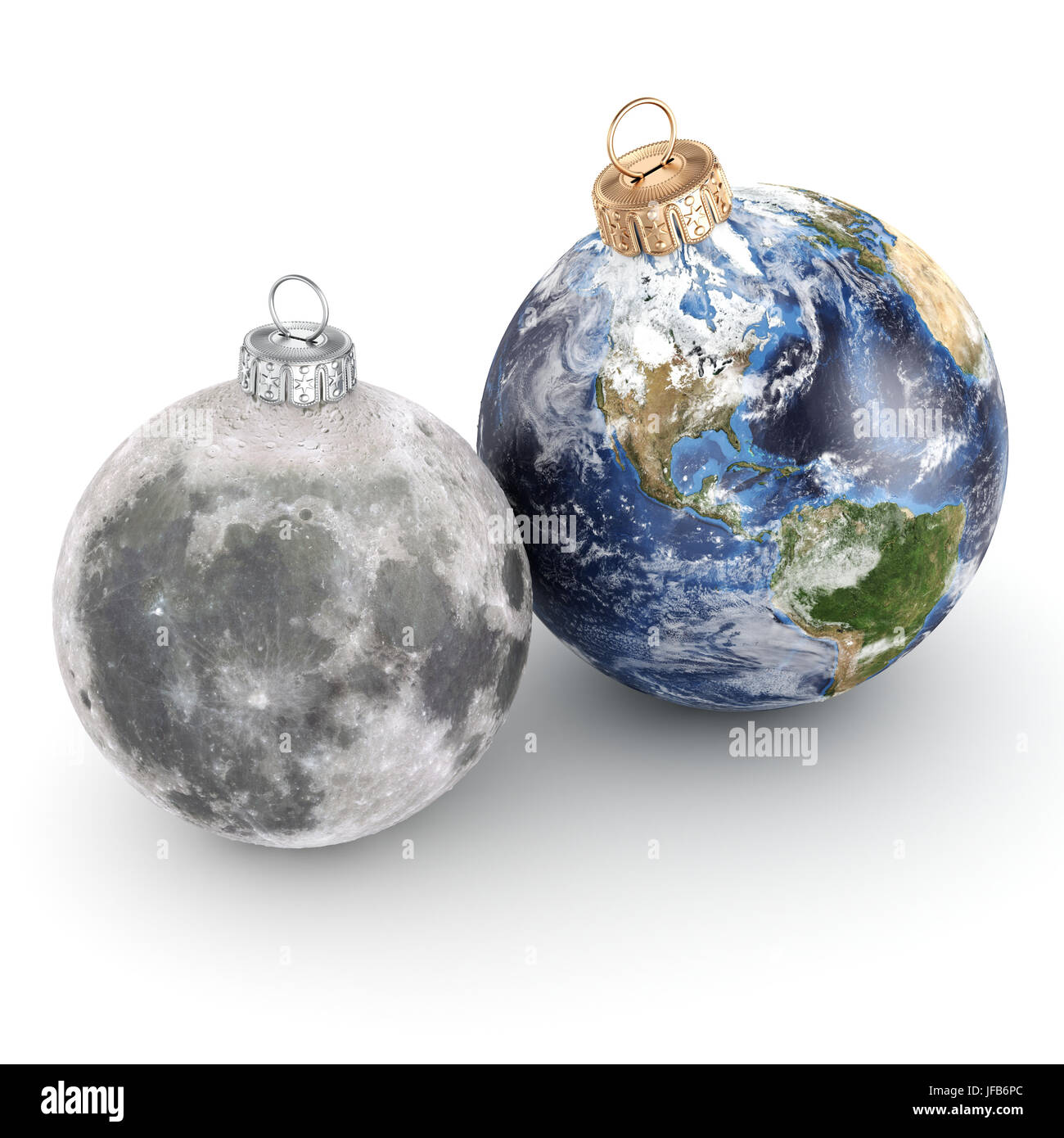3d render christmas ball planet earth hi-res stock photography and ...