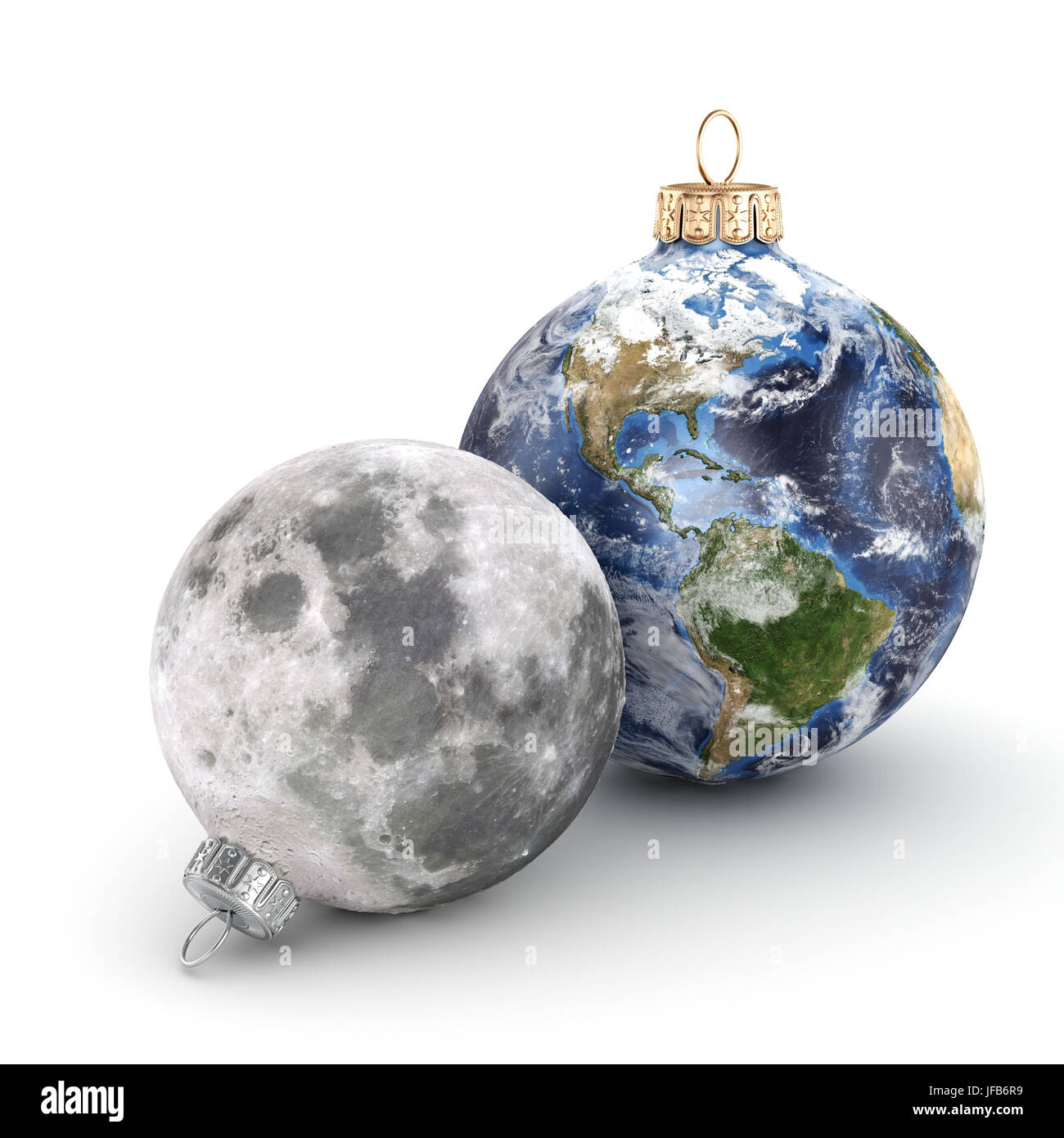 3d render christmas ball planet earth hi-res stock photography and ...
