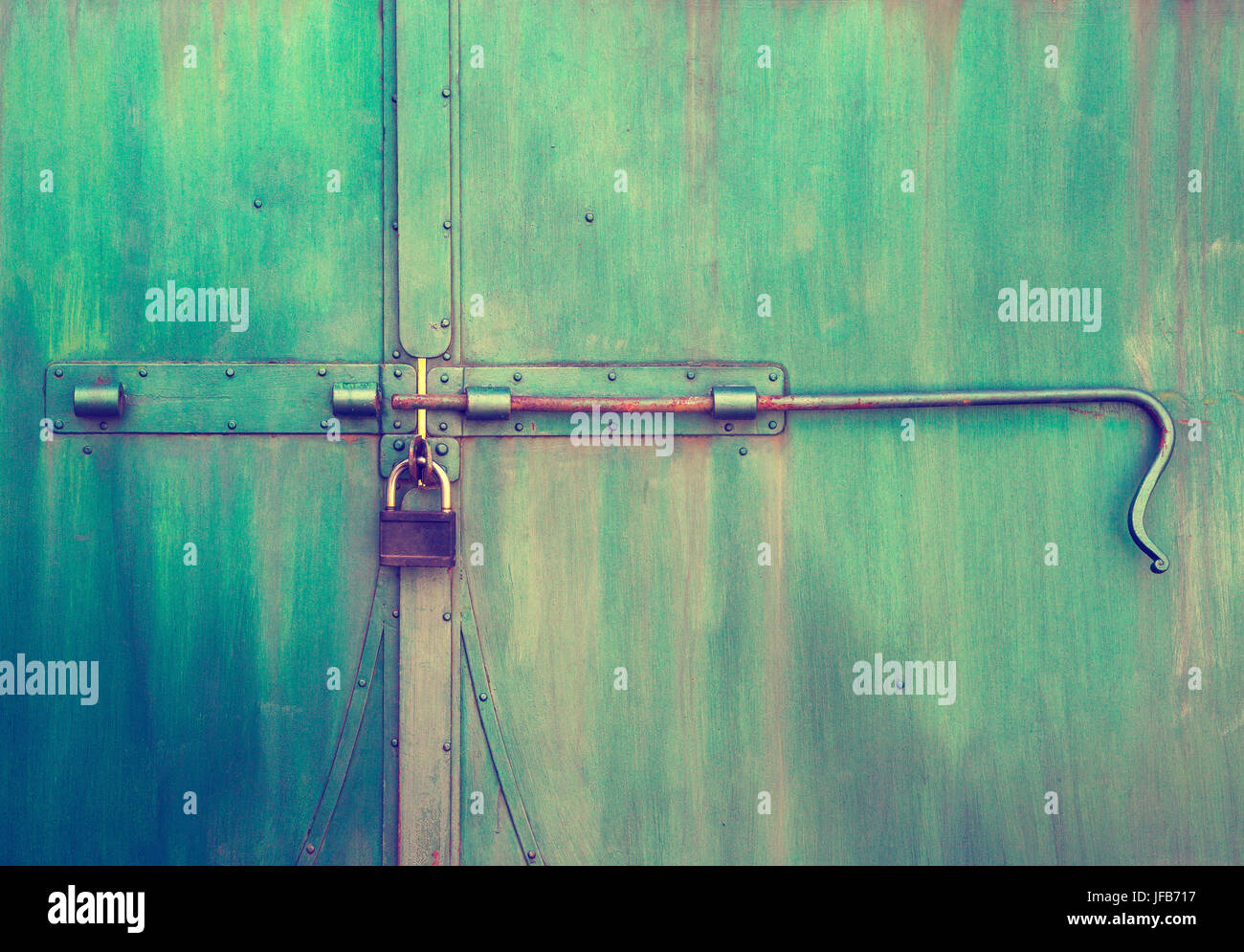 old steel doors Stock Photo - Alamy