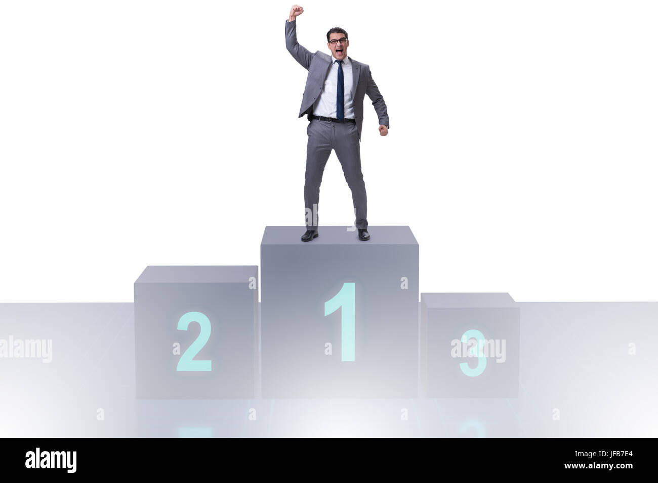 Podium first place team Cut Out Stock Images & Pictures - Alamy