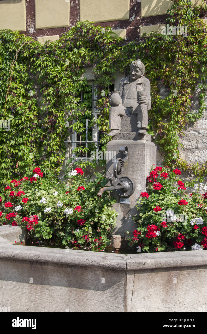 Water well in Weikersheim, Germany Stock Photo - Alamy