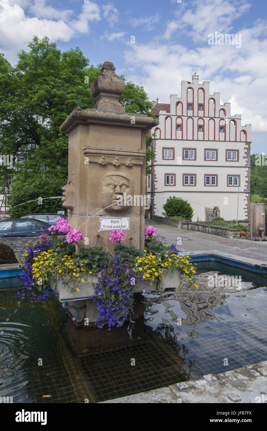 Water well in Vellberg, Germany Stock Photo - Alamy
