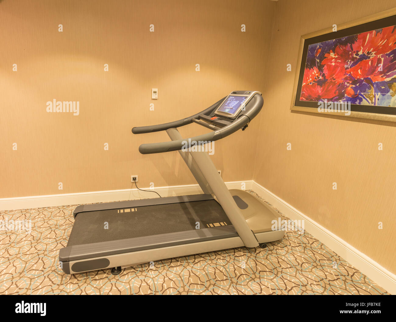 Running treadmill at the house Stock Photo - Alamy