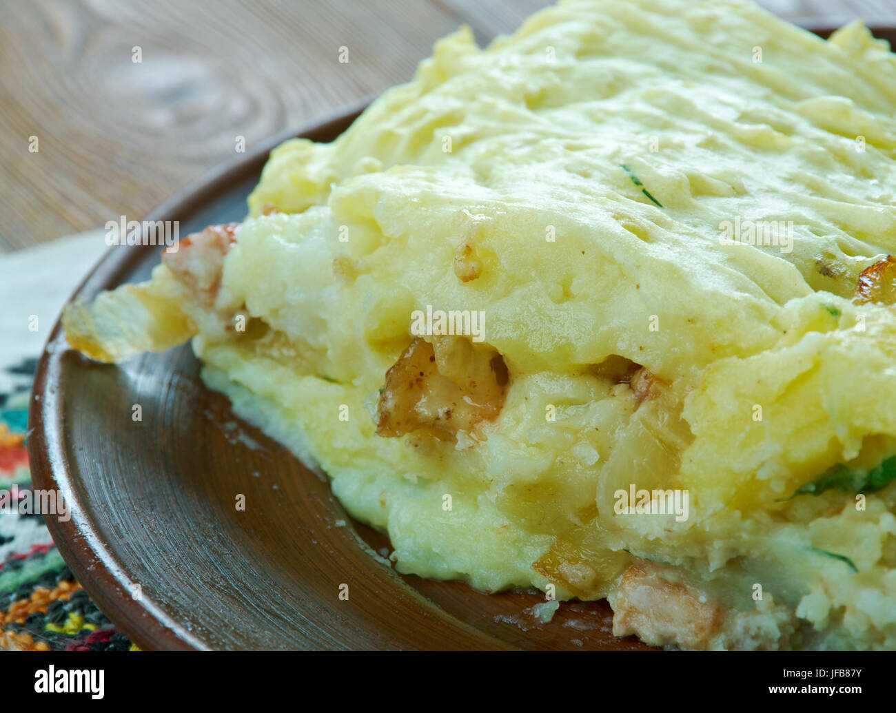 Russian potato pie Stock Photo - Alamy