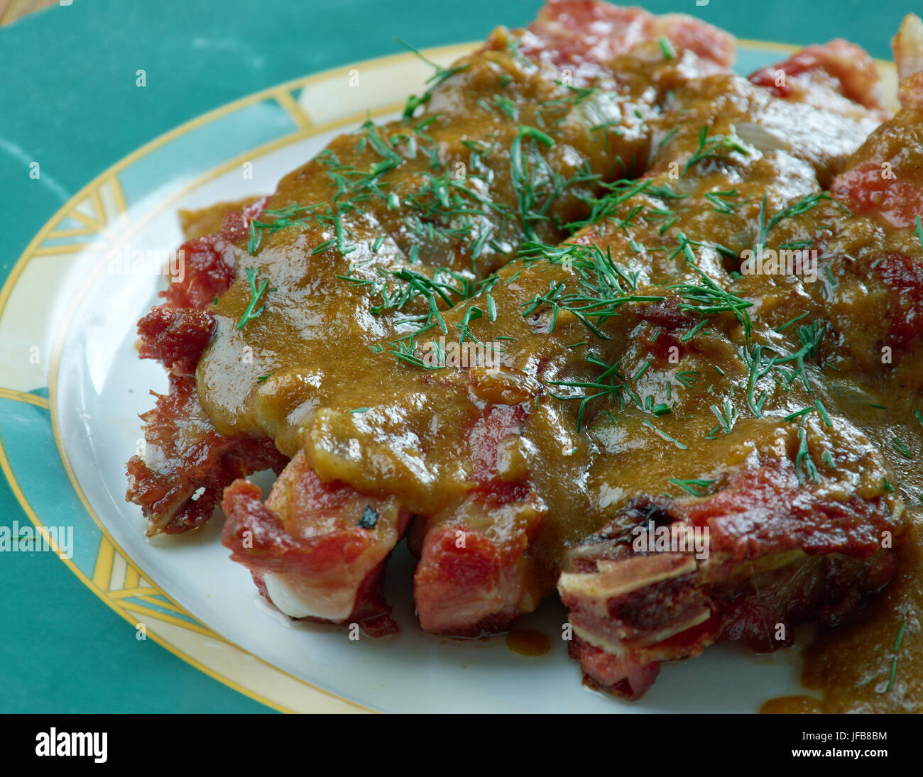 Traditional Belarusian meat dish Stock Photo - Alamy