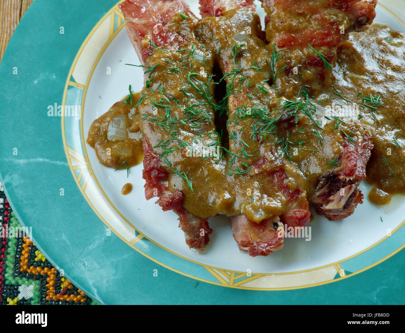 Traditional Belarusian meat dish Stock Photo - Alamy
