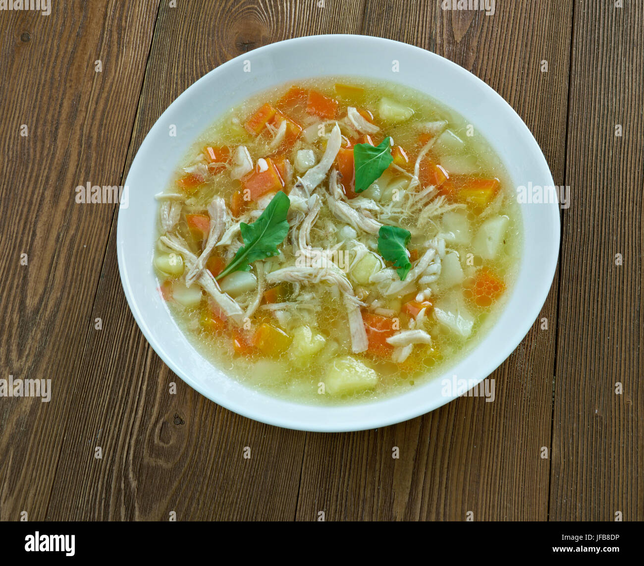 Canja de galinha Stock Photo - Alamy