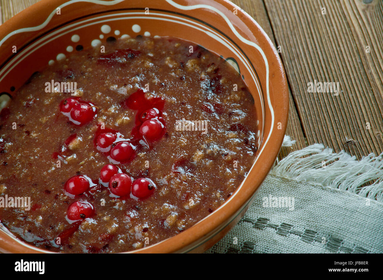Russian berry dessert Stock Photo - Alamy