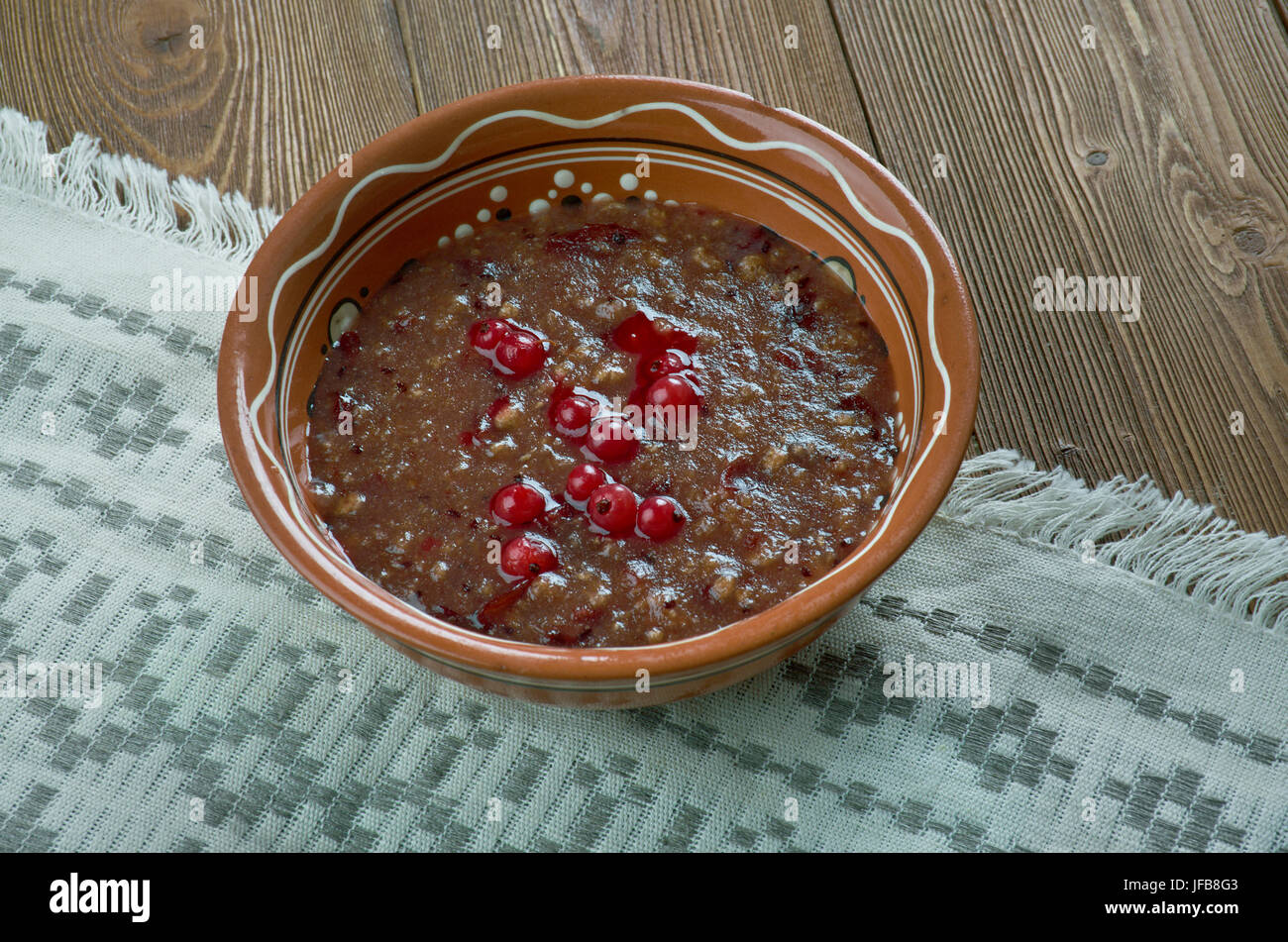 Russian berry dessert Stock Photo - Alamy