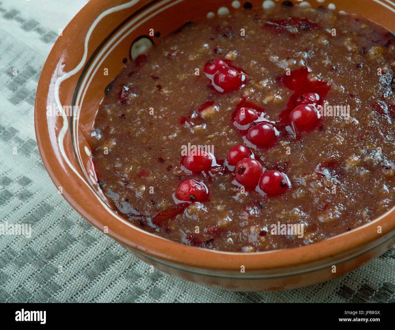 Russian berry dessert Stock Photo - Alamy