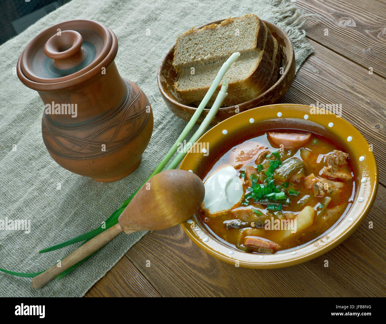 meat seljanka Stock Photo - Alamy