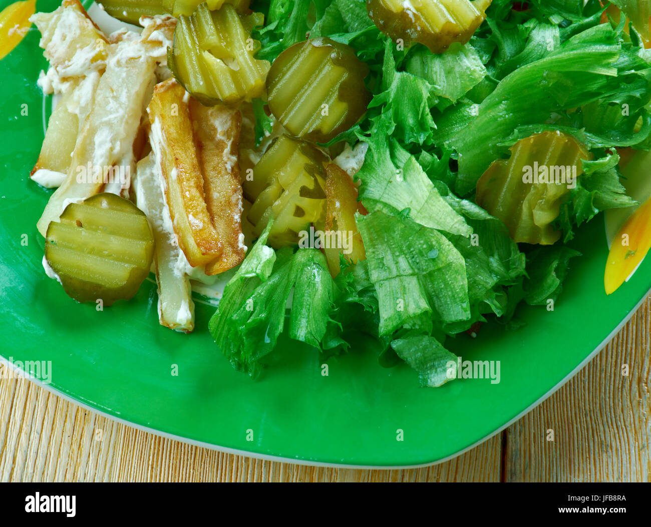 Dutch Kapsalon Stock Photo - Alamy