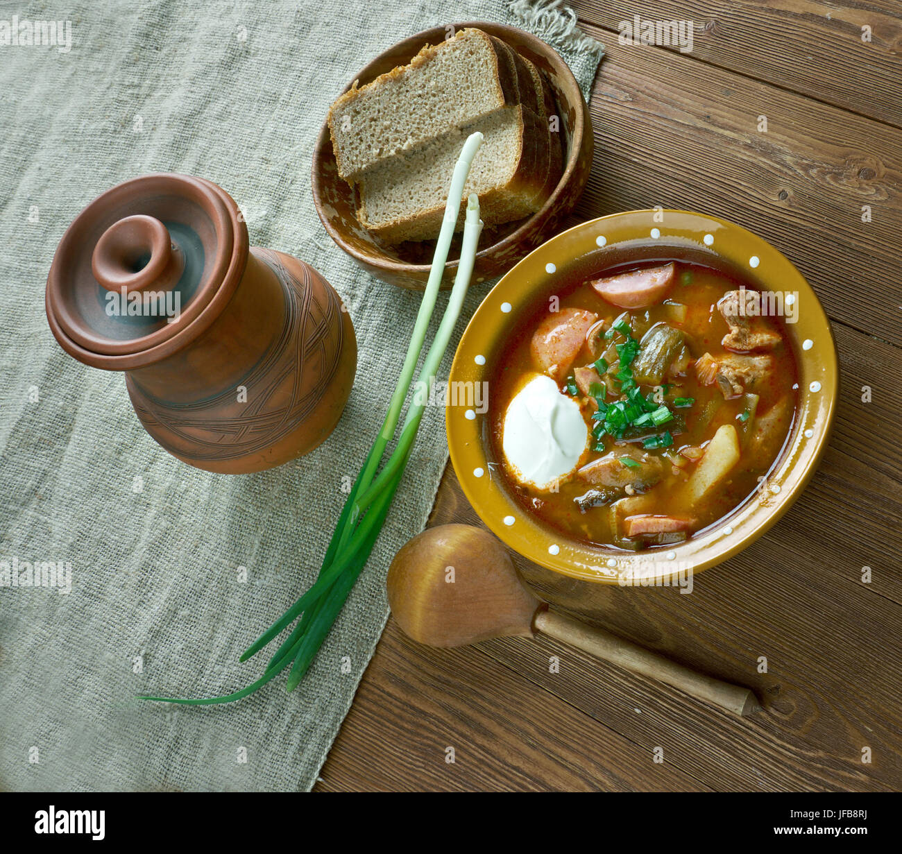 meat seljanka Stock Photo - Alamy