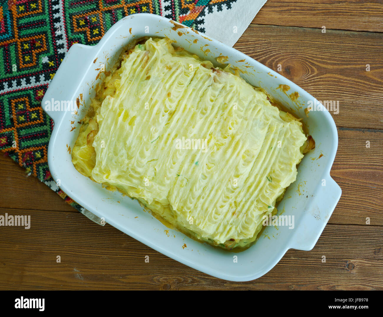 Russian potato pie Stock Photo - Alamy