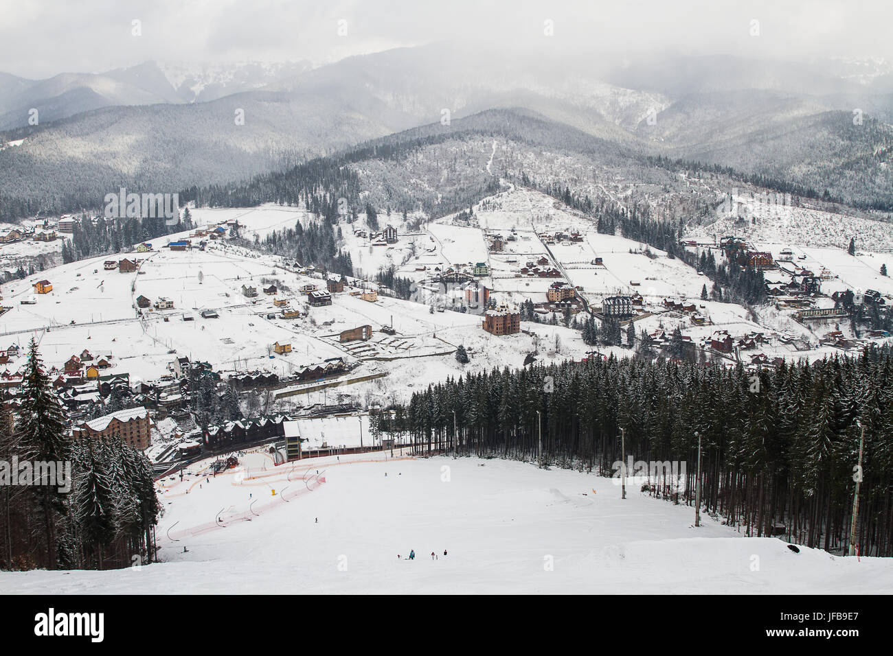Ski resort Bukovel, Ukraine Stock Photo - Alamy