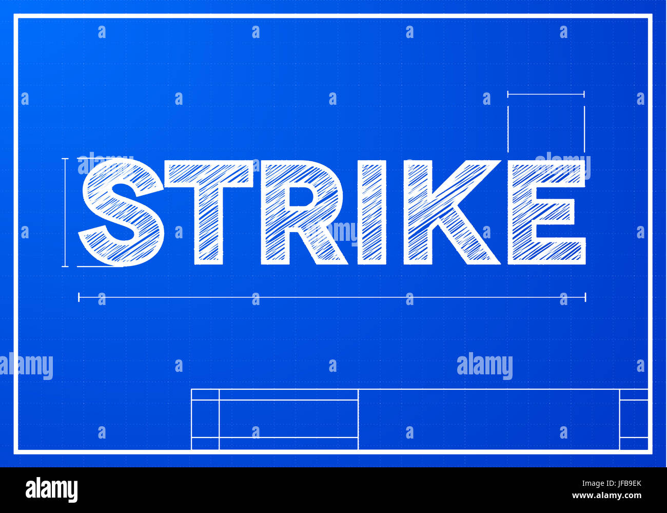 blueprint concept strike Stock Photo - Alamy