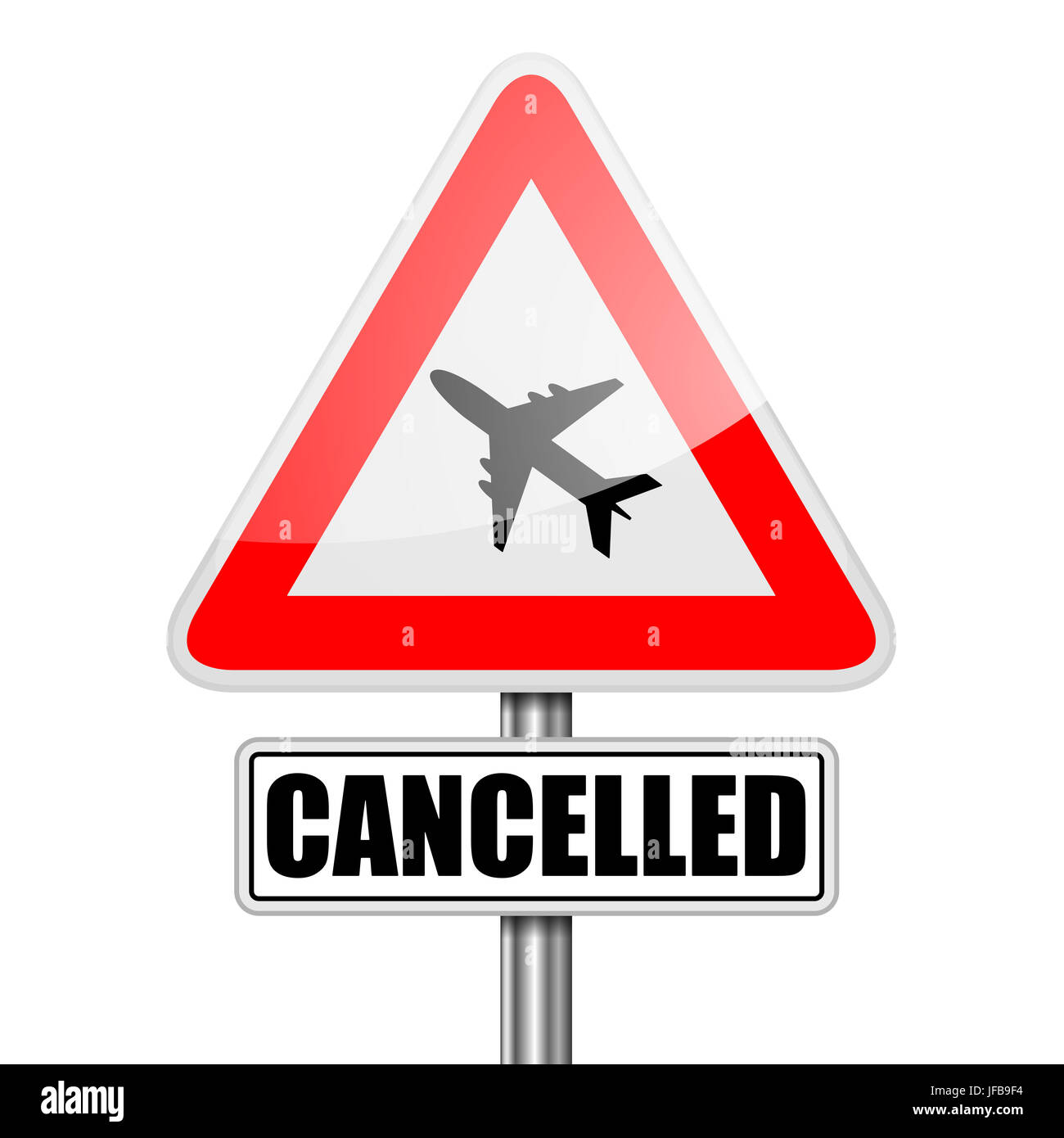 Airport warning sign red triangle hi-res stock photography and images ...