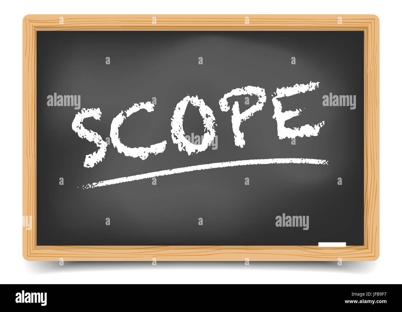 Blackboard Concept Scope Stock Photo - Alamy