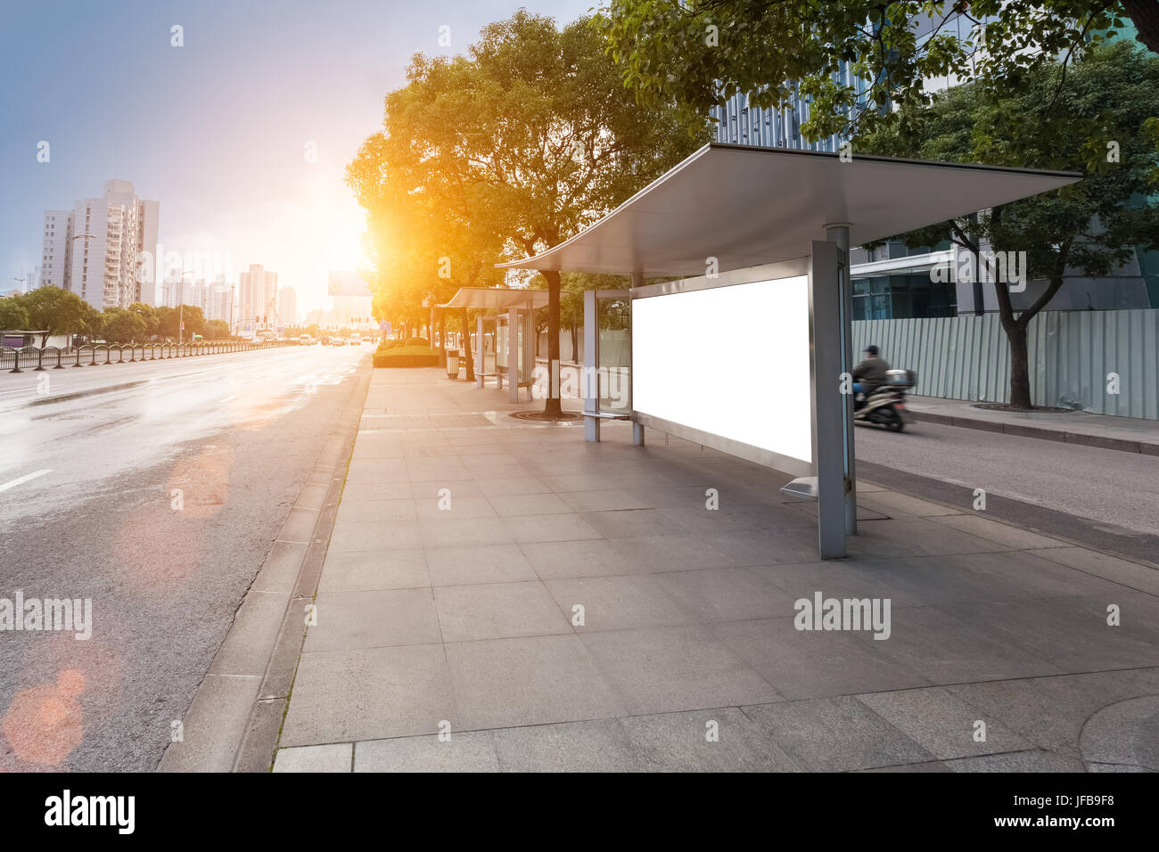 Blank bus stop poster hi-res stock photography and images - Alamy